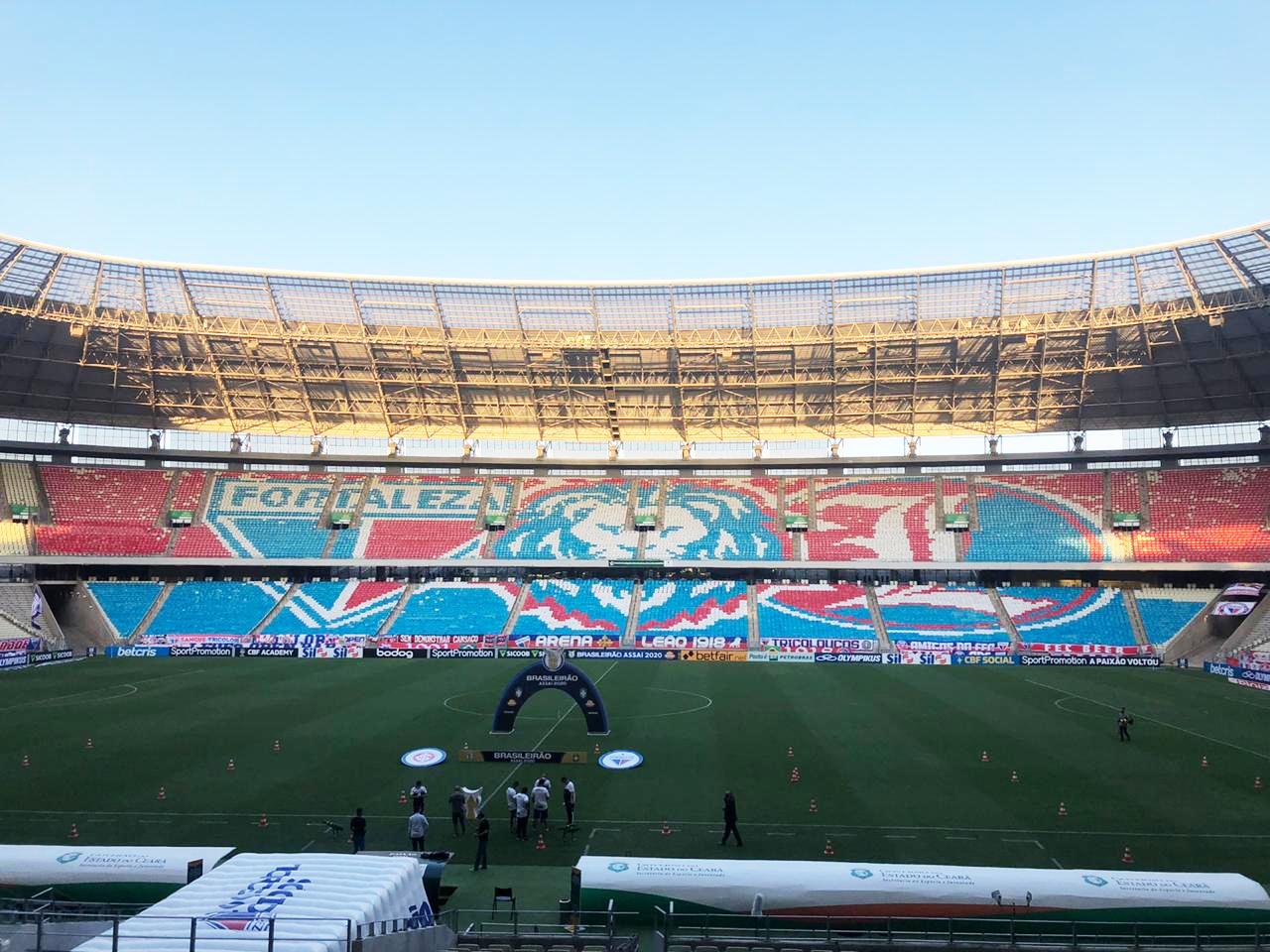 Torcida do Fortaleza faz mosaico especial para jogo contra o ...