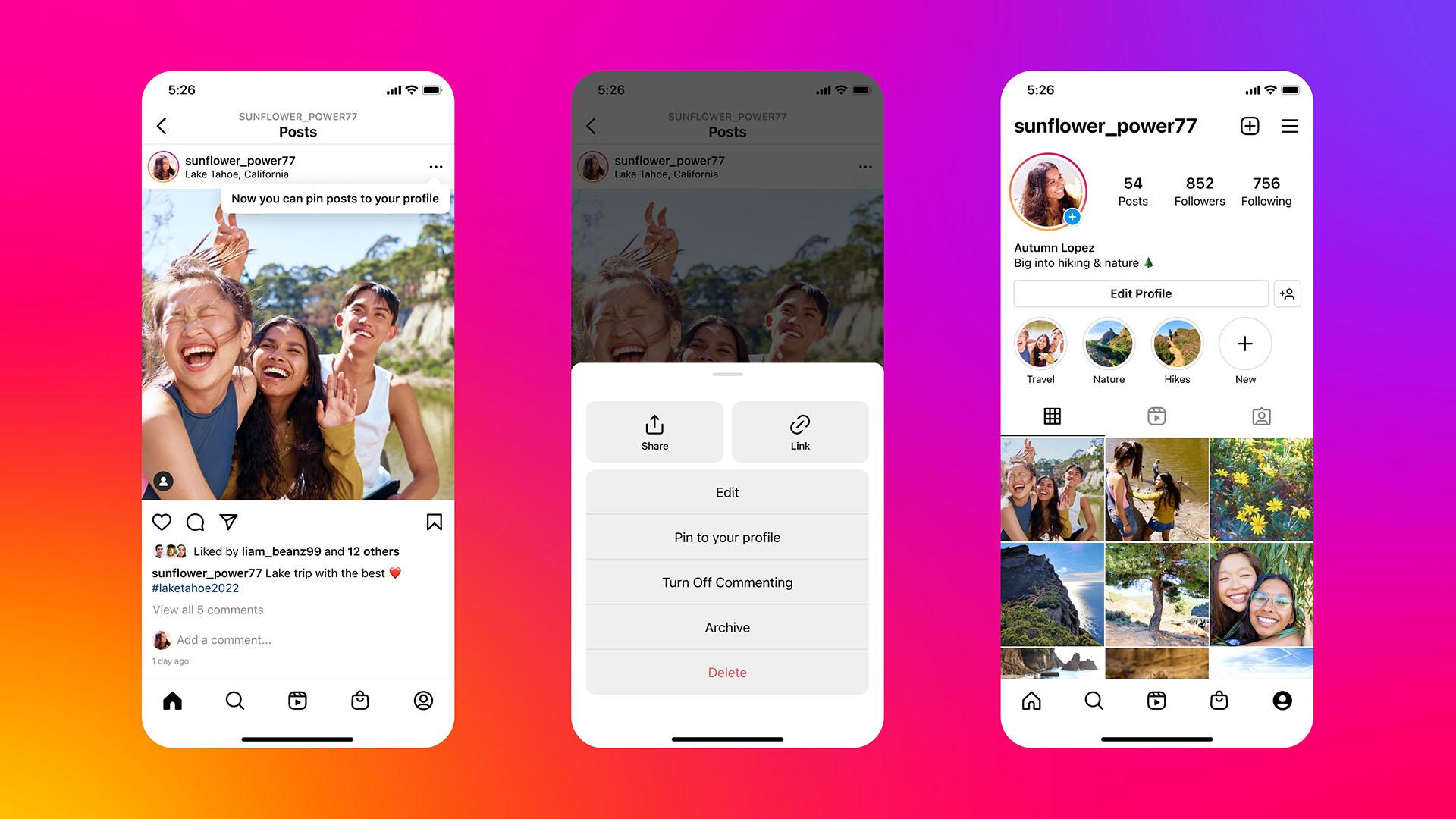 Instagram libera função para fixar até três postagens no topo do perfil ...