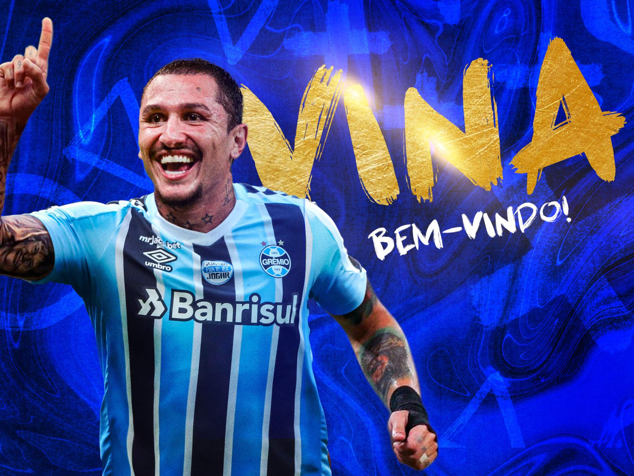 Vina é anunciado oficialmente pelo Grêmio; veja detalhes do contrato ...