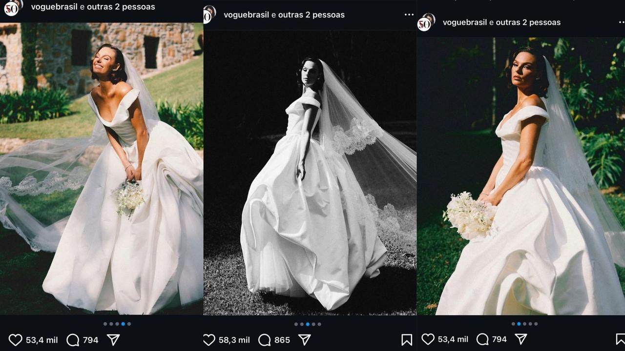 Isis Valverde mostra vestido de noiva em casamento com Marcus Buaiz ...
