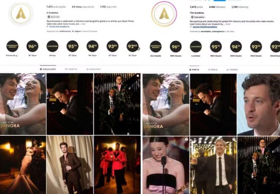Postagens do Oscar com vencedores de ‘Melhor Atriz’ e ‘Melhor Filme’ somem para brasileiros nas ...